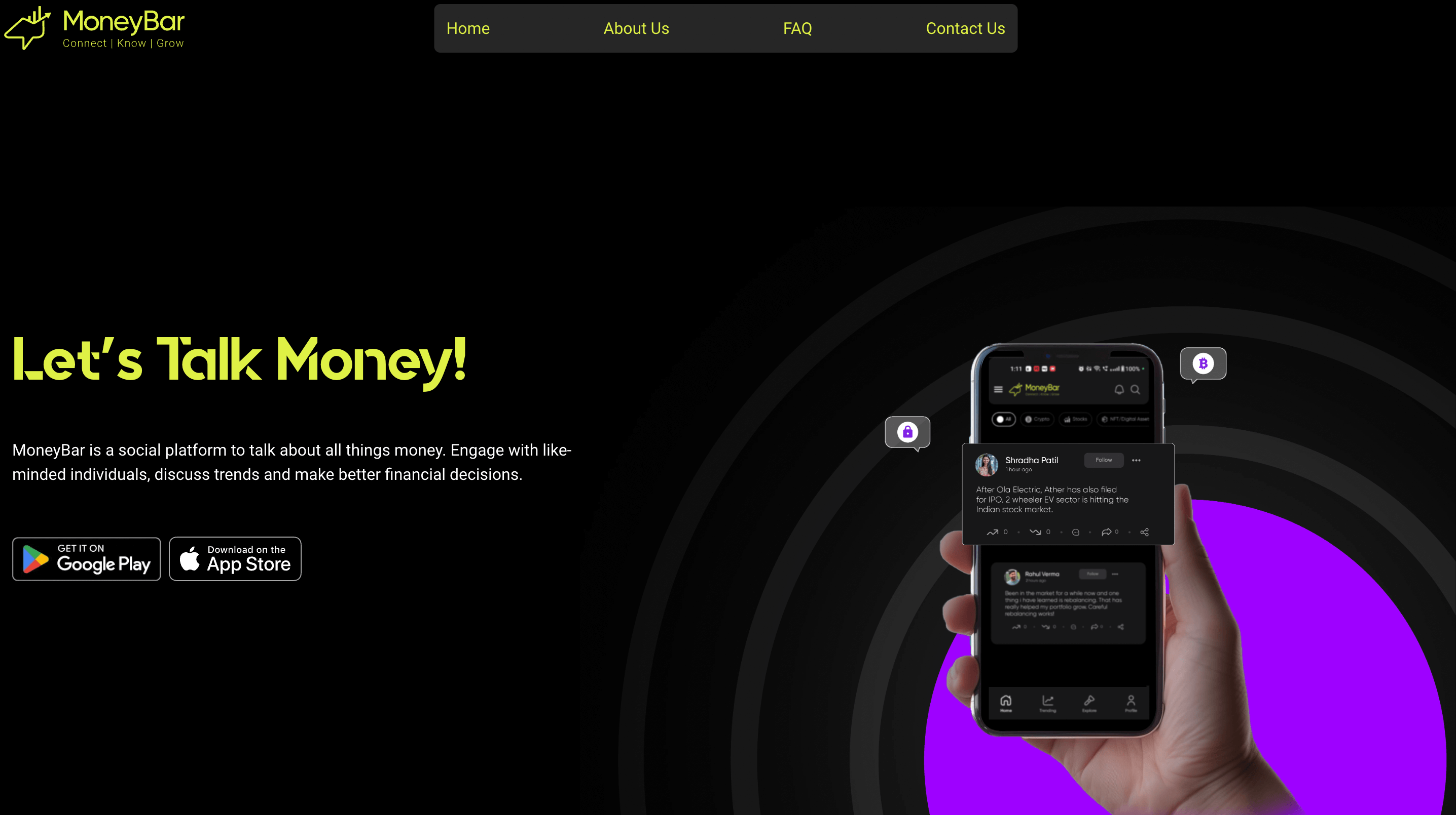 Moneybar - Connect | Know | Grow